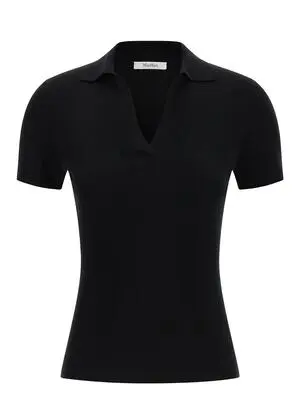 Max Mara Mxmalbero' Polo Shirt - Black