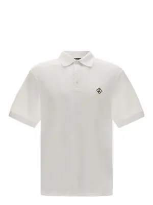 Herno Cotton Polo Shirt With Logo - White