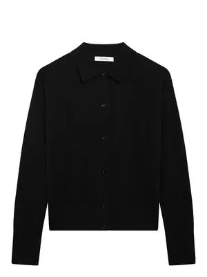 Max Mara Wool Blend Cardigan - Black