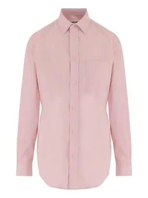 DARKPARK Annie Stretch Cotton Blend Shirt - Pink