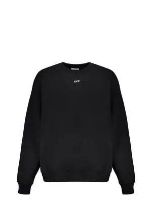 Off White Logo Sweatshirt - Black