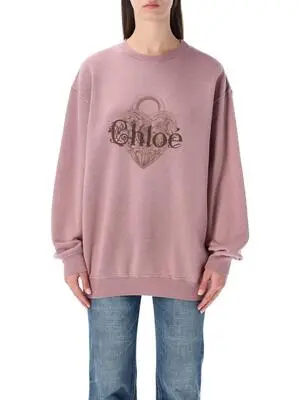 Chloé Oversized Sweatshirt - Dreamy Rose