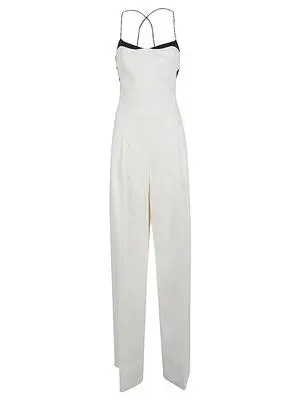 TOM FORD Silk Long Jumpsuit - White