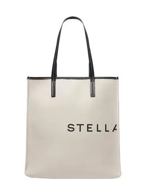 Stella McCartney Large Canvas Tote Bag - Ecru