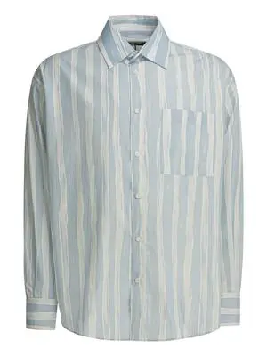 Jacquemus Striped Cotton Shirt - Blue