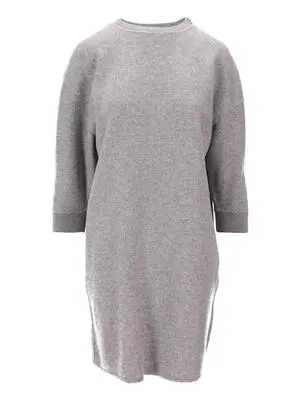 Max Mara Abito In Jersey - Grigio Medio