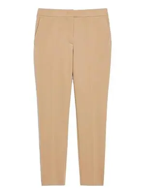 Max Mara Pegno Viscose Jersey Trousers - Camel