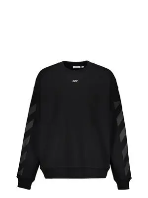 Off White Logo Sweatshirt - Black