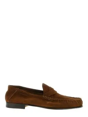 TOM FORD Suede Ripley Loafers - Brown