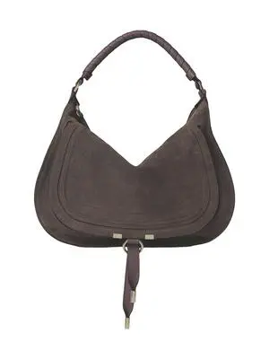 Chloé Marcie Suede Shoulder Bag - Brown