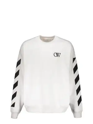Off White Logo Sweatshirt - White