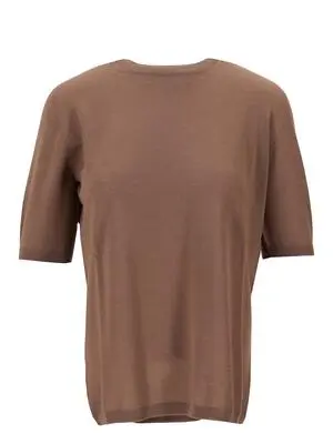 Max Mara Maglia Canottiera Top - Nocciola
