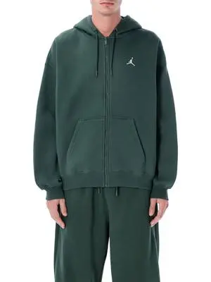 JORDAN Brooklyn Fleece Oversized Full-zip Hoodie - Midnight Green