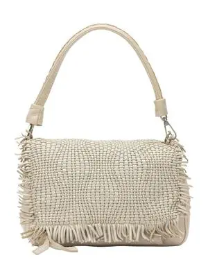 GIANCARLO NEVOLA Leather Shoulder Bag - Beige