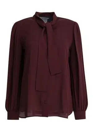 Max Mara Silk Charmeuse Shirt - Red