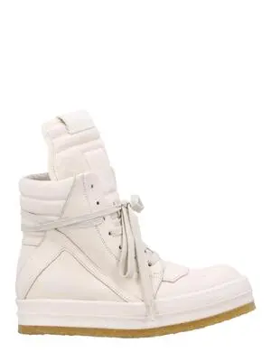 Rick Owens High Top Sneakers - Milk Milk