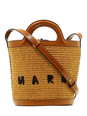 Marni Tropicalia Mini Bucket Bag - Beige