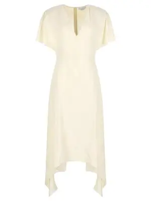 Stella McCartney V-neck Midi Dress - White