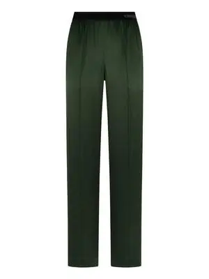 TOM FORD Silk Pajama Pants - Green