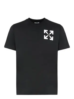 Off White Logo T Shirt - Black