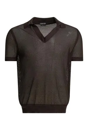 TOM FORD Polo Shirts - Brown