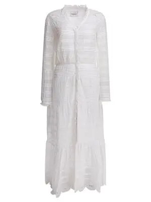 MARANT ETOILE Cotton Chemise Dress - White