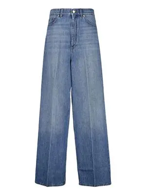 Stella McCartney Iconic Wide Leg Jeans - Iconic Mid Vintage Blue
