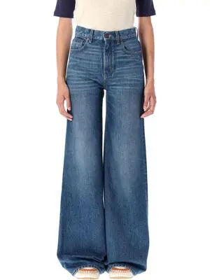 Chloé High-rise Flare Denim Pant - Hazy Blue