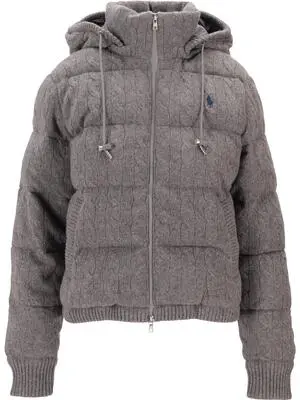 Ralph Lauren Sweater Puffer Coat - Flannel Grey Heather