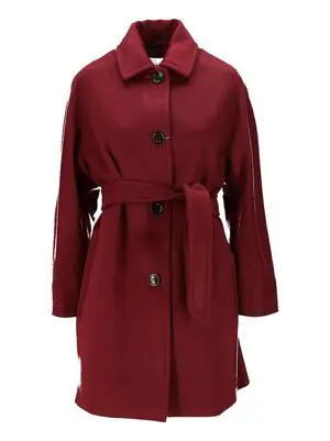 Max Mara Belted Coat - Lampone