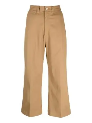 Ralph Lauren High-waisted Cropped Trousers - Montana Khaki