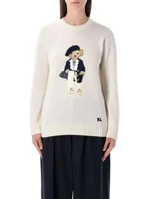 Ralph Lauren Polo Bear Crewneck Sweater - White