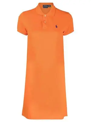 Ralph Lauren Polo Pony Short-sleeved Dress - Orange