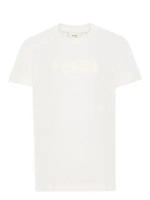 Fendi T-shirt With Logo - White