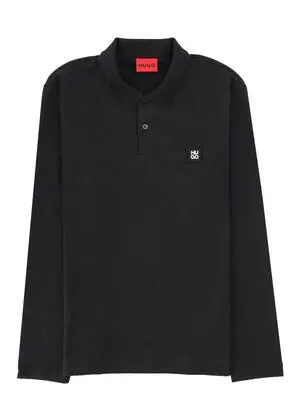 Hugo Polo With Logo - Black