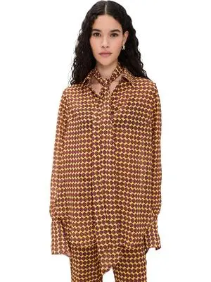 BANANHOT Bowie Geometric Print Shirt - Ogee