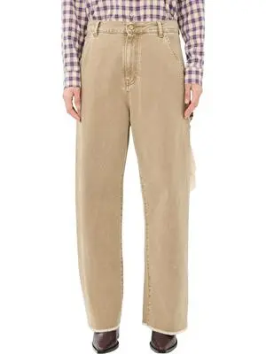 DARKPARK Sienna Loose Back Split Denim Jeans - Camel