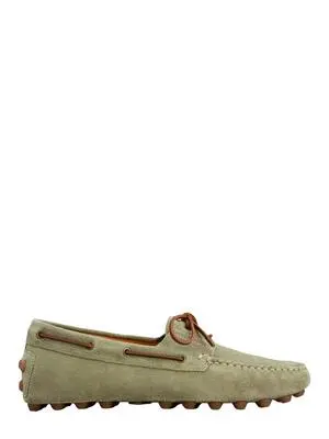 TOD'S Lace-up Boat Shoes - Green