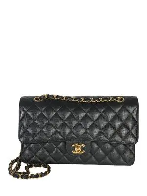 CHANEL Chanel Quilted Caviar Classic Double Flap Bag