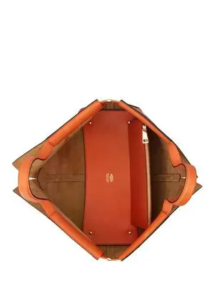 TOD'S Tote Bag With Cutout Detail - Orange