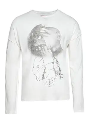 NO BISHOP NO KING Unleash Long Sleeve Tee - White