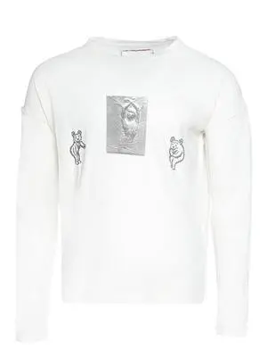 NO BISHOP NO KING Damned Bears Long Sleeve Tee - White