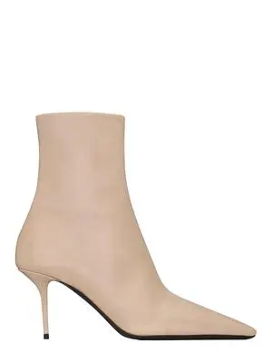 Saint Laurent Ashley 75 Ankle Boots - Nude