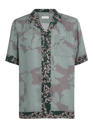 Dries Van Noten Printed Bowling Shirt - Grey