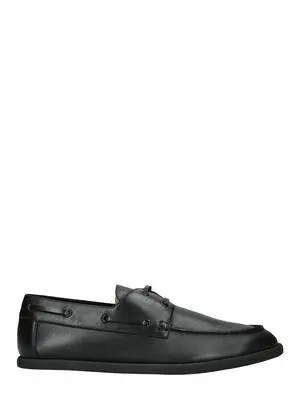 THE ROW Novus Leather Loafers - Black
