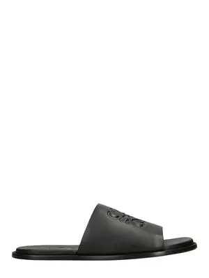 Loewe Flex Anagram Slides - Black