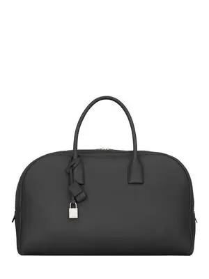 Saint Laurent Leather Sac De Jour Duffle Bag - Black