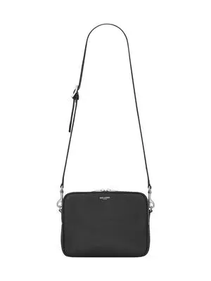 Saint Laurent Leather Camera Cross-body Bag - Black