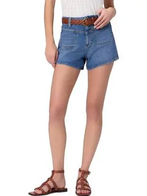 Paige Dani Front Yoke Denim Shorts - Sete