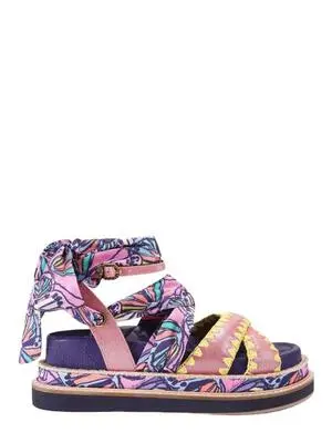 Kurt Geiger Orson Cross Scarf Sandal - Pink